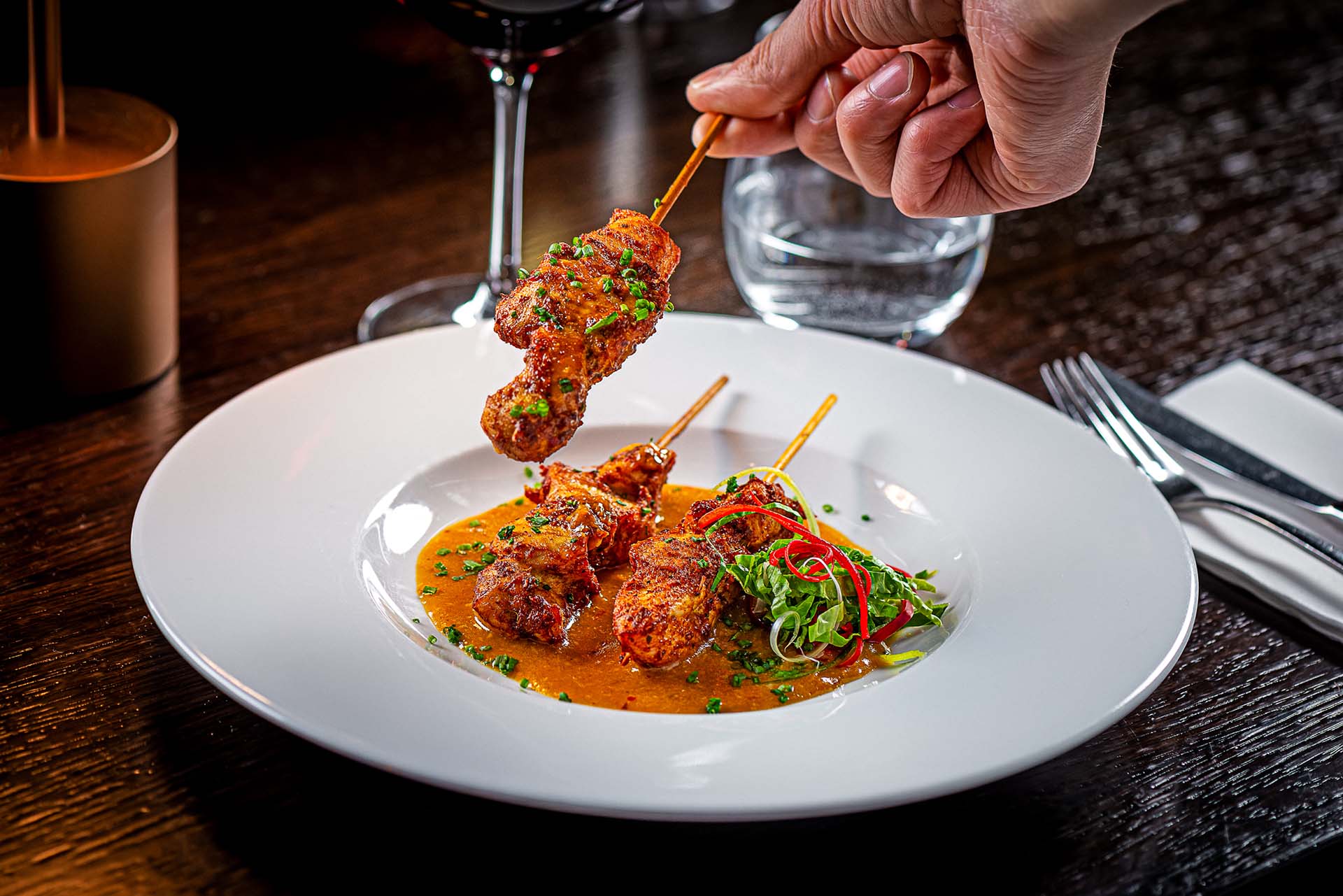 Satay Chicken Skewers - Marco Polo